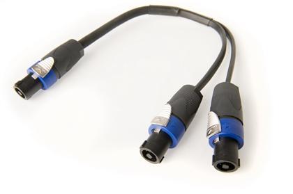 NL4 'Y' Splitter Lead - Loud hire sound & lighting Bristol